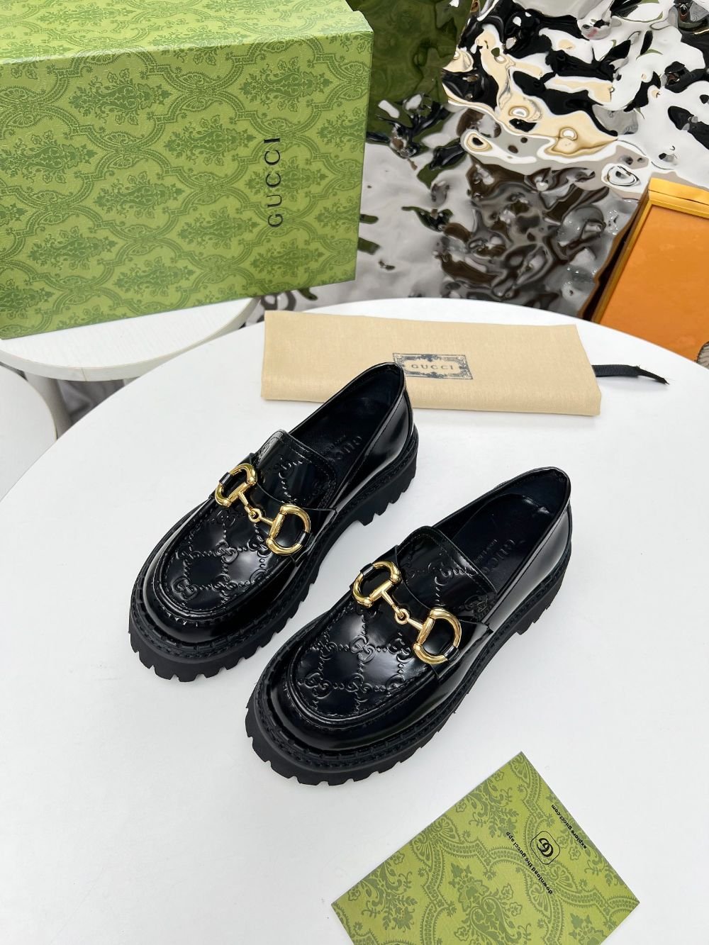 Gucci Loafer Bright leather texture - Global Luxury:Panda-China.com
